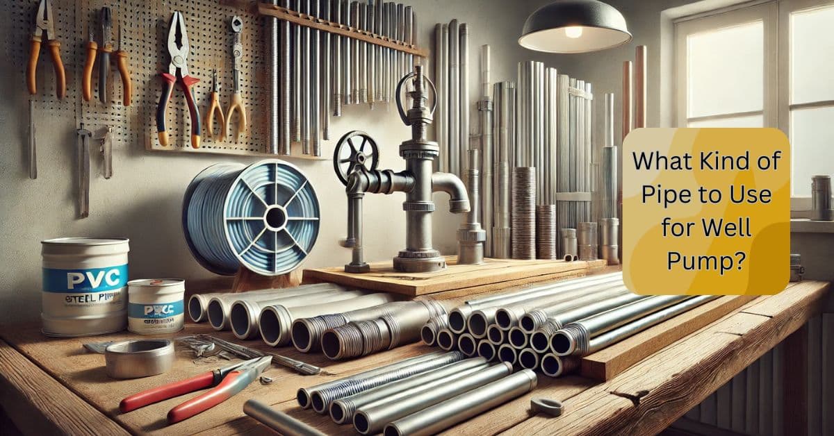 What Kind of Pipe to Use for Well Pump? (Expert Guide)